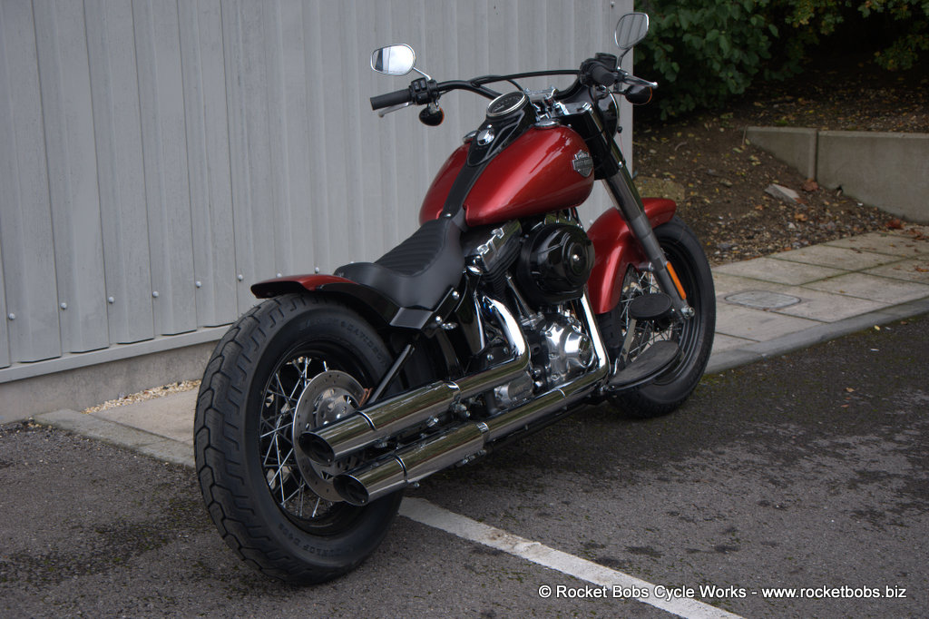 Custom Harley-Davidson Voodoo fender, SOFTAIL SLIM | Rocket Bobs