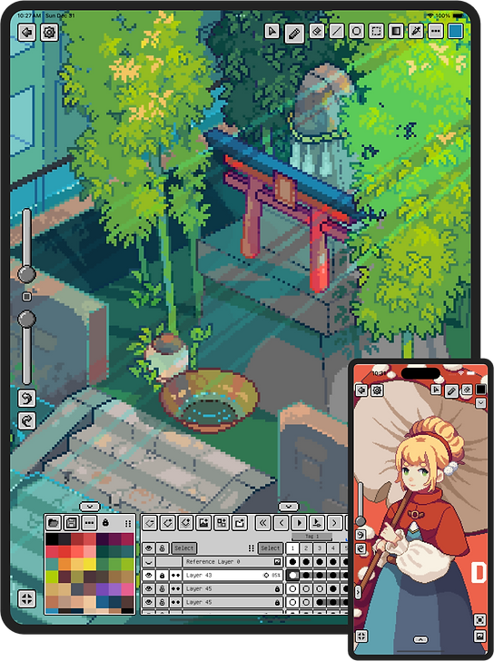 how to draw pixel art on ipad