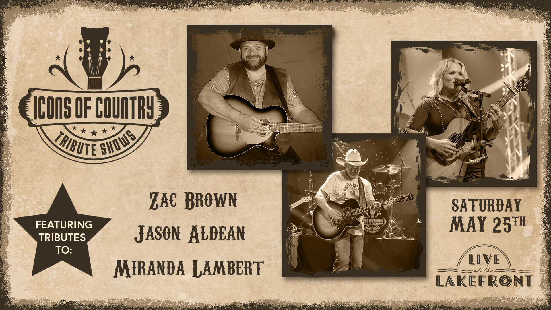 Icons of Country - Tributes to Miranda Lambert, Zac Brown, and Jason ...