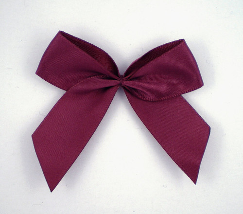 Mini Schleifen, dunkelrot | Fancyfabrics