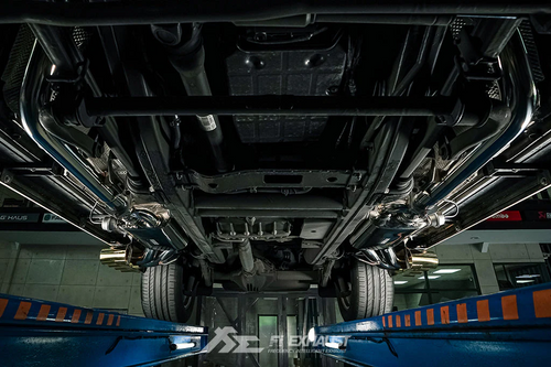 FI Exhaust Mercedes W463 G500/G550 4x4 4.0TT M176 Ultimate Double Quad