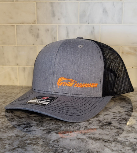 #The Hammer hat Grey/Orange lettering | bhammertackle