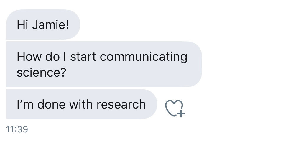 Getting started in Science Communication