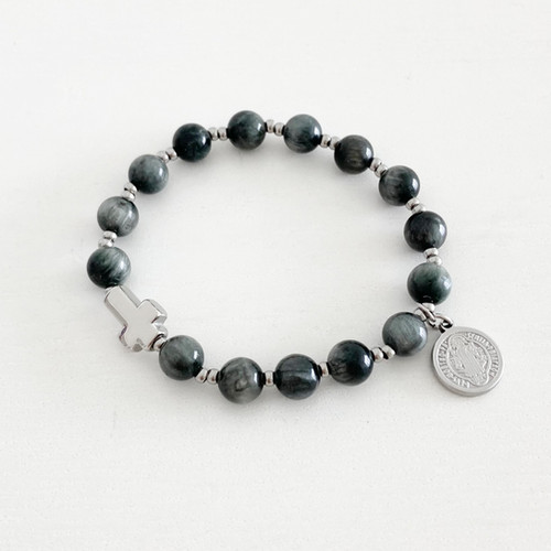 St. Benedict Eagle Eye Rosary Bracelet | Partridge Parish
