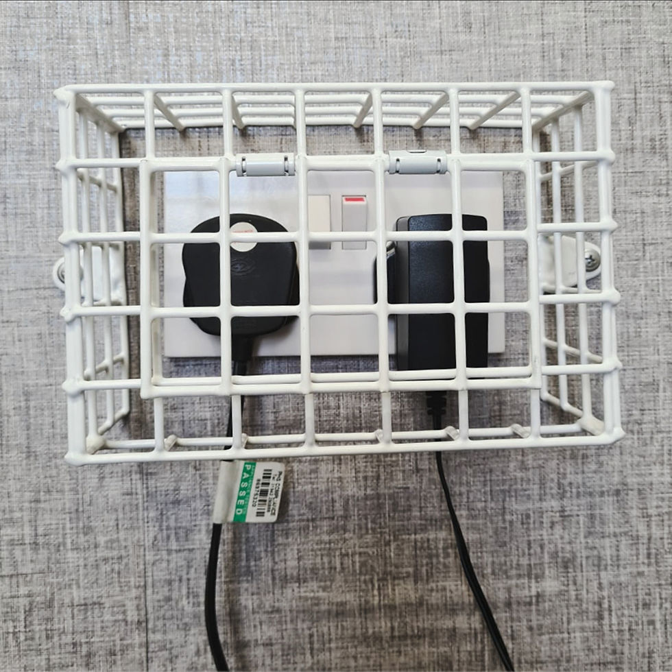 double plug socket cage | keypad cage | protective cage | double socket