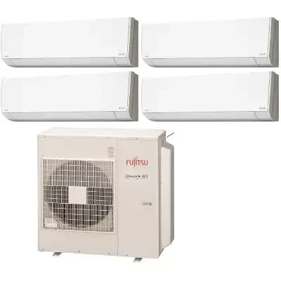 36,000 BTU Fujitsu - Airstage - H Series- Wall Mounted 4-Zone System ...