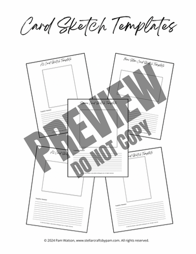 Card Sketch Templates | StellarCraftsByPam