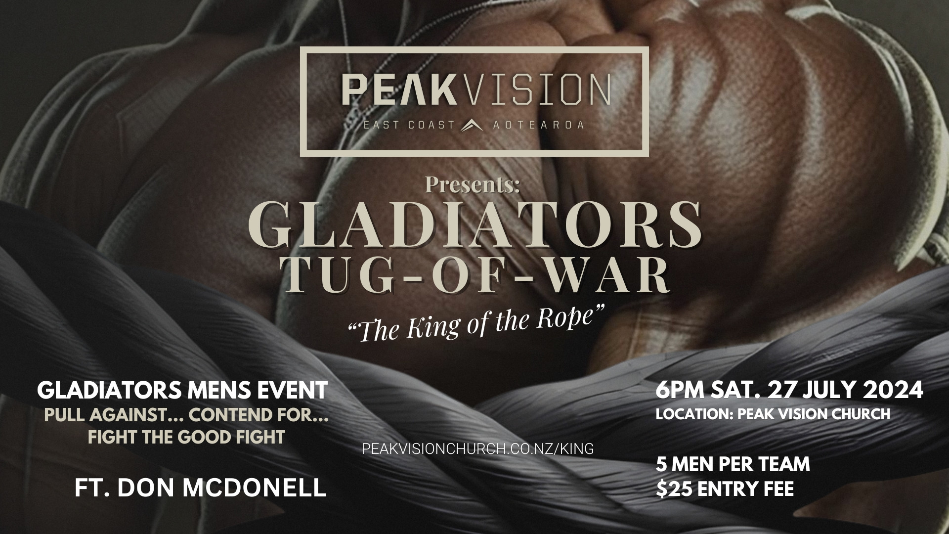Men's Event: GLADIATORS - Tug Of War | Peak Vision Church