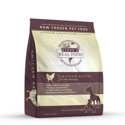 Steve's Real Food: Chicken Recipe Nuggets (5 lbs.) | 808 Raw Pet Food