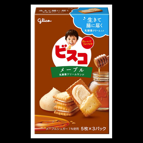 Glico Bisco Lactic acid Maple 15 pieces | Beauty From Japan
