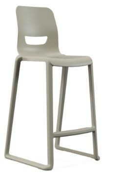 Postura One Piece High Back Stool | SeatableSchoolDining