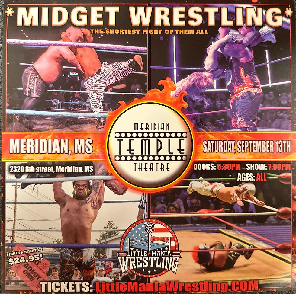 MIDGET WRESTLING - The Shortest Fight Of Them All | The Temple Theatre