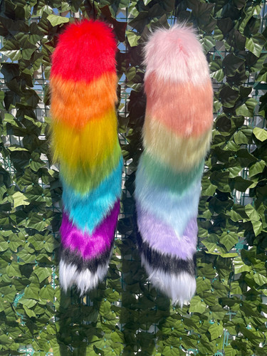 Rainbow Canine Tail- MADE TO ORDER | Westscustomcreations