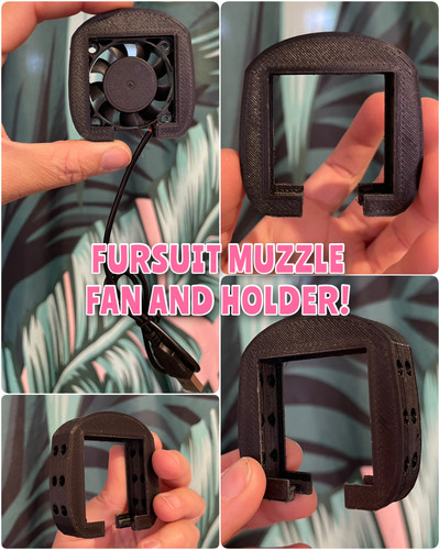 Fursuit Muzzle Fan and Holder! | Westscustomcreations