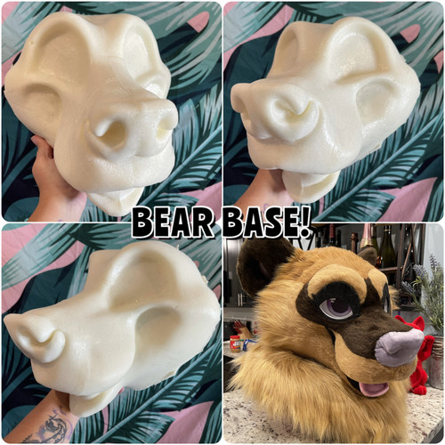 Bear Fursuit Headbase- MADE TO ORDER | Westscustomcreations