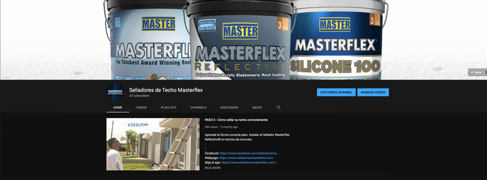 MASTERFLEX® reproduce en Youtube