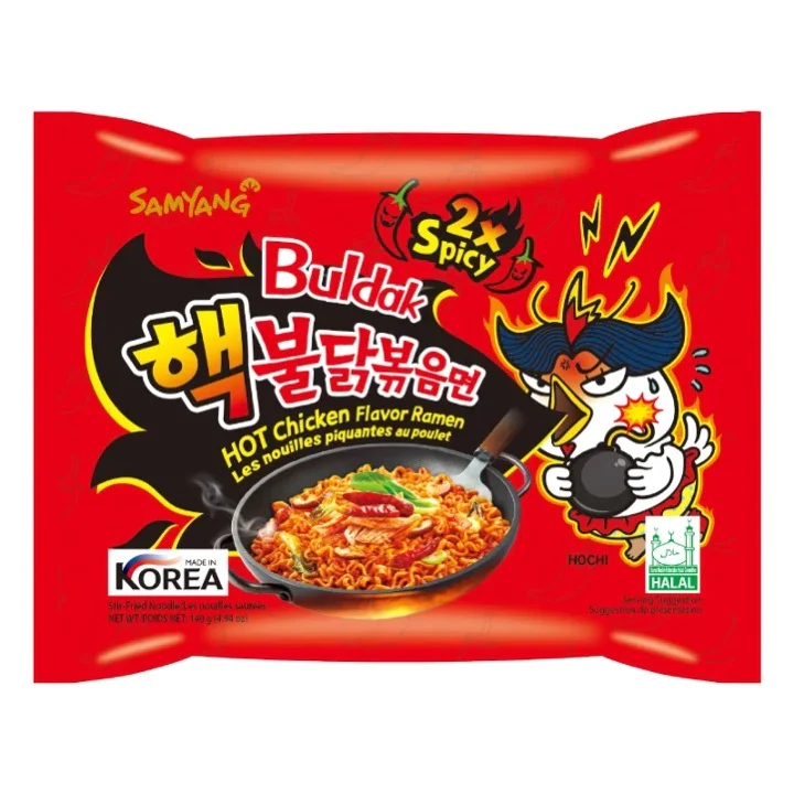 Samyang Buldak 2x Spicy Hot Chicken Flavor Ramen 5 Packs 23007 Manna
