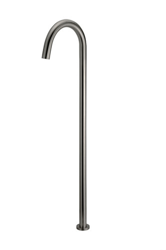 Round Freestanding Bath Spout - Gun Metal | Unique Concept