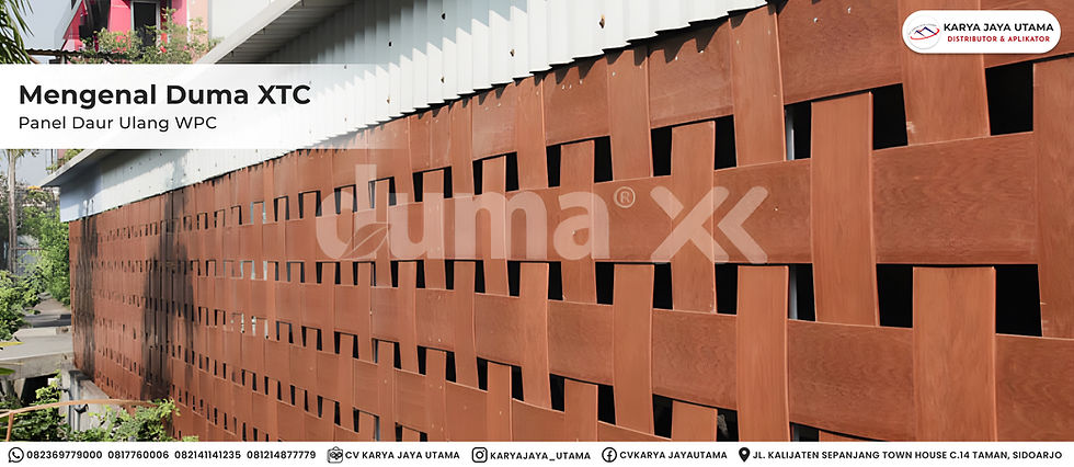 Mengenal Duma XTC : Panel Daur Ulang WPC