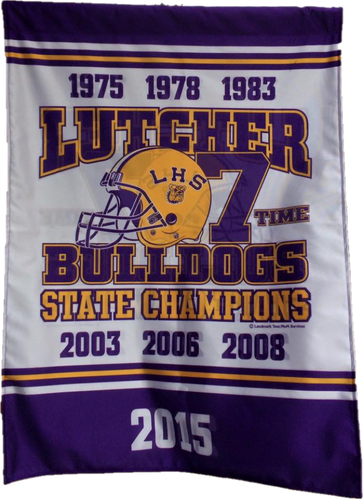 Lutcher Bulldogs - 7 Time State Champion House Flag | MNM Services LLC