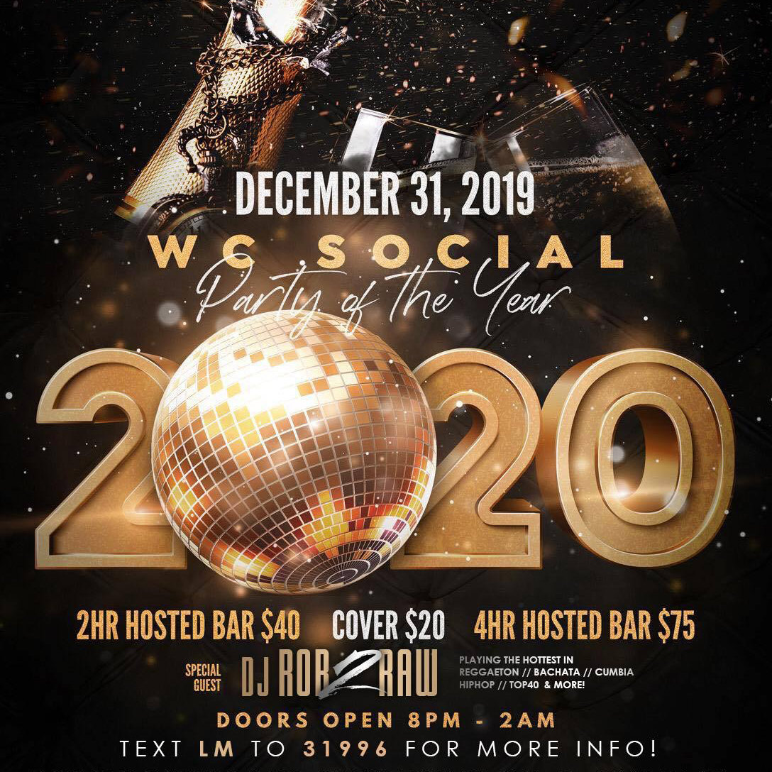 NEW YEARS EVE PARTY | The WC Social Club | West Chicago IL | Event Space