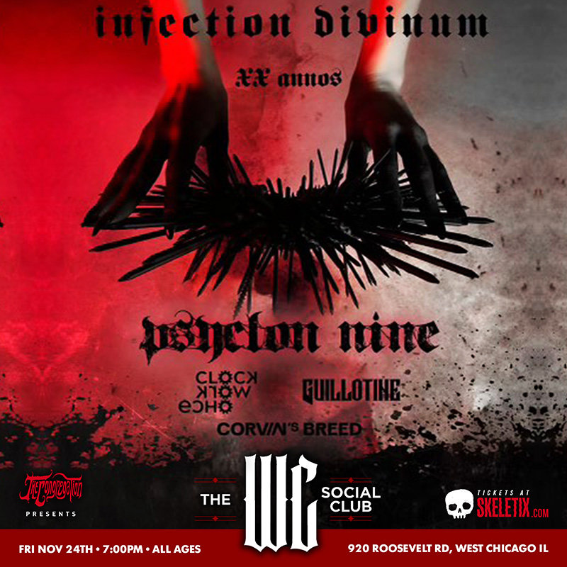 PSYCLON NINE - VIGINTI ANNOS INFERNI TOUR | CLOCKWORK ECHO | GUILLOTINE ...