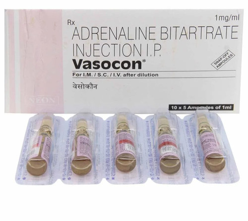 VASOCON INJECTION (ADRENALINE (EPINEPHRINE)) | MedsNest