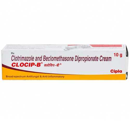 CLOCIP B CREAM 10 GM (CLOTRIMAZOLE/BECLOMETASONE) | AllMedKart