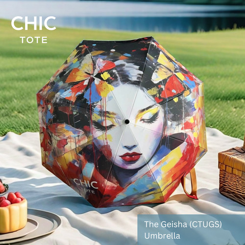 Artistic Automatic Umbrella | Christmas Gift | The Geisha | Chic Tote