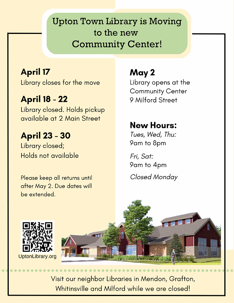 Moving Soon - Upton Library