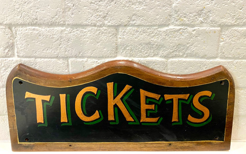 Antique station train tickets sign | Lulworth Living