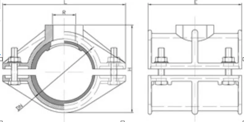 Tapping Saddle for DI pipes | Aqua Fitting