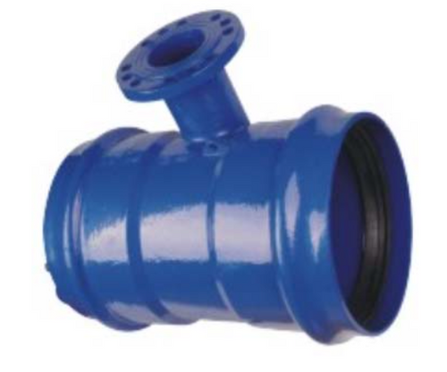 DOUBLE SOCKET TEE with SCOUR FLANGE BRANCH | Aqua Fitting