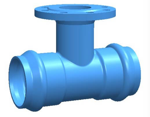 DOUBLE SOCKET TEE with FIXED FLANGE | Aqua Fitting