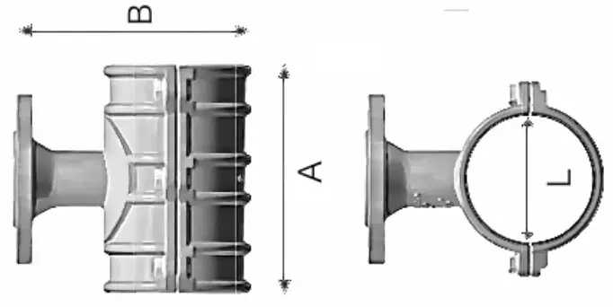 Flanged Outlet Saddle | Aqua Fitting