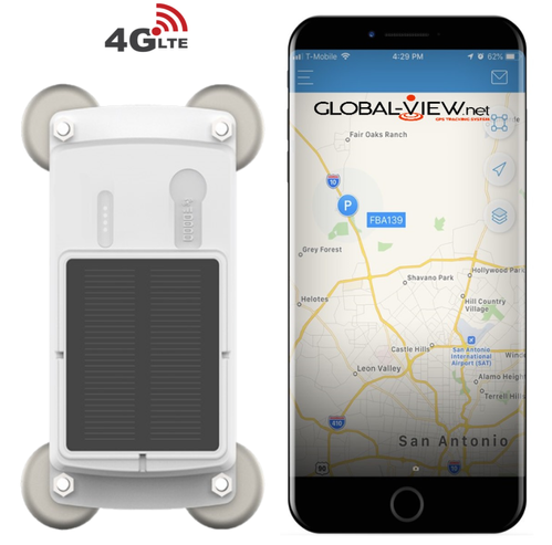 Solar Magnetic GPS Tracker - 4G LTE | NEW Fleet Tracking