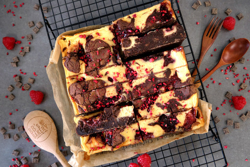 Raspberry Cheesecake Brownies | BB's GF Bakery