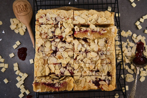 Bakewell Blondies | BB's GF Bakery