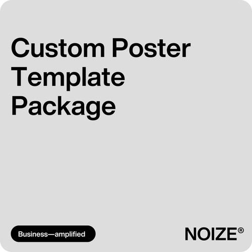 Custom Poster Template Package (5 Templates) | Noize