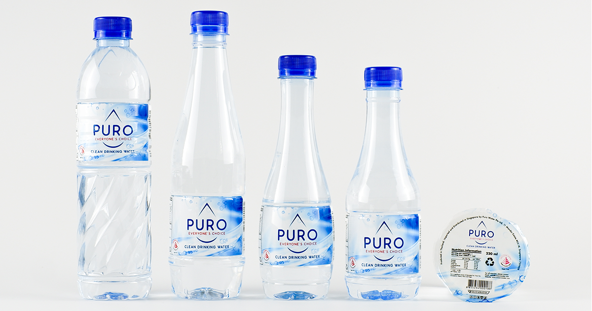 Custom Bottled Label | Premium Drinking Water | Puro Water Singapore