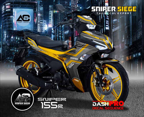 Sniper 155 Dash Pro Decals | ACLove Street Decals