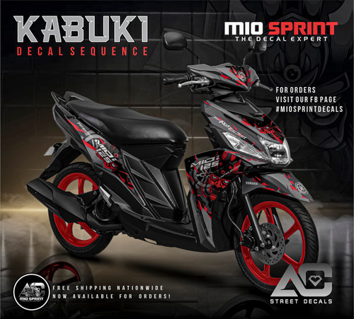 MIO I 125 KABUKI DECALS | ACLove Street Decals