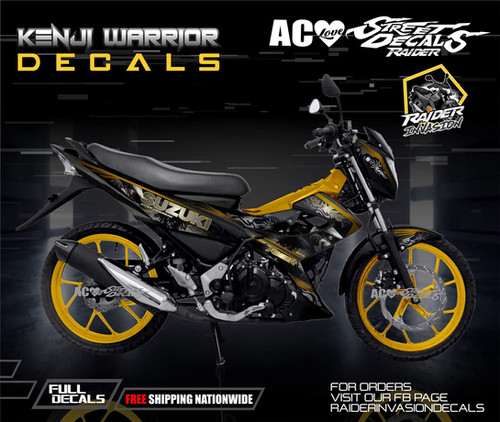 R150 Kenji Warrior Decals | ACLove Street Decals