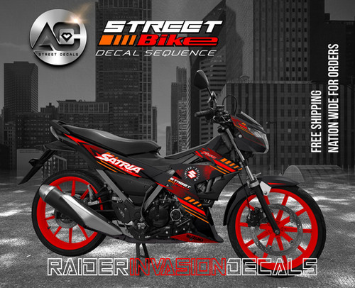 RAIDER FI STREET BIKE DECALS | ACLove Street Decals