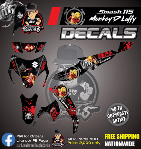 Monkey D Luffy Decals | ACLove Street Decals