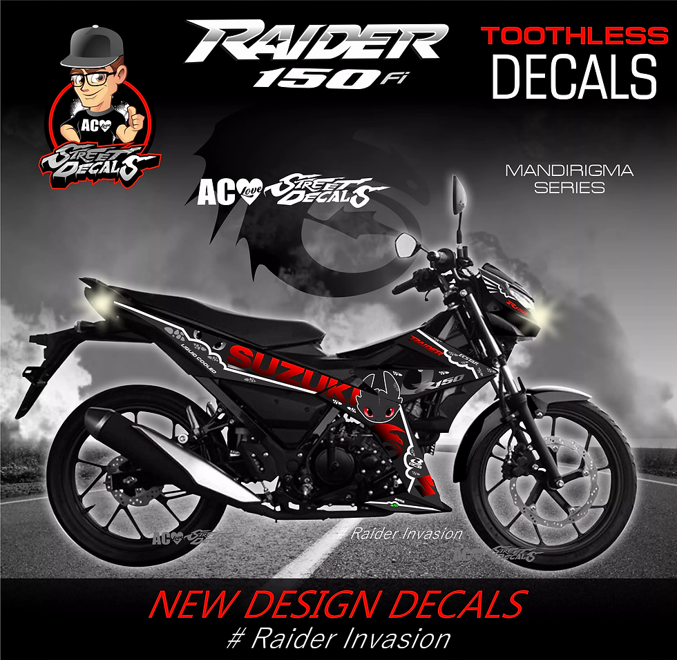 Raider (R150 FI) Decal Collection | ACLove Street Decals
