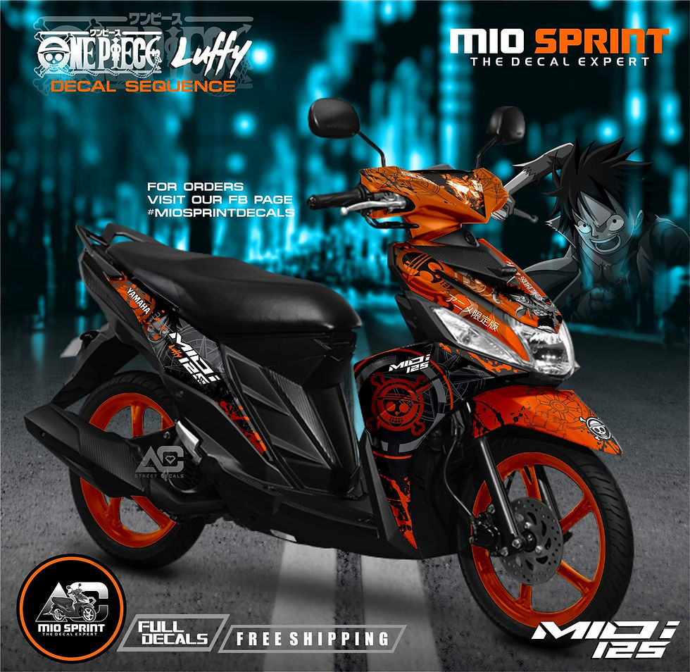 Mio I 125 DecalsRaider Invasion Decals | ACLove Street DecalsRaider ...