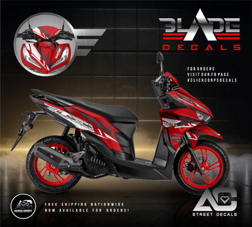 CLICK V2 BLADE DECALS | ACLove Street Decals