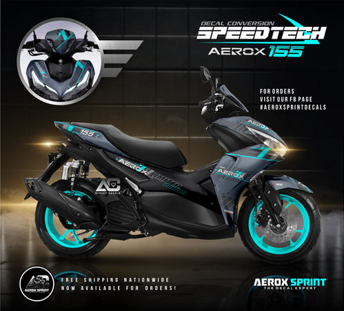 Aerox V2 SpeedTech Decals | ACLove Street Decals