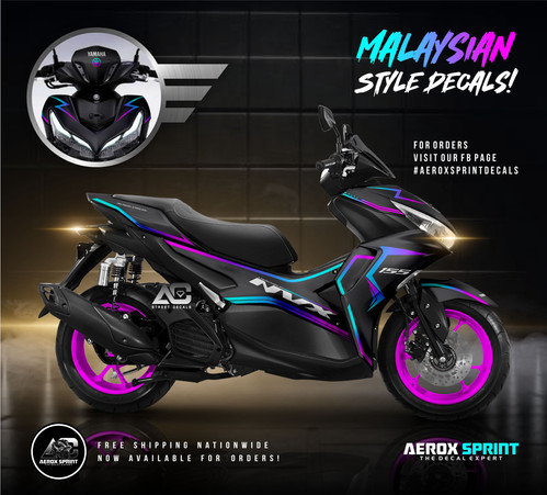 Aerox V2 Malaysian Decals | ACLove Street Decals